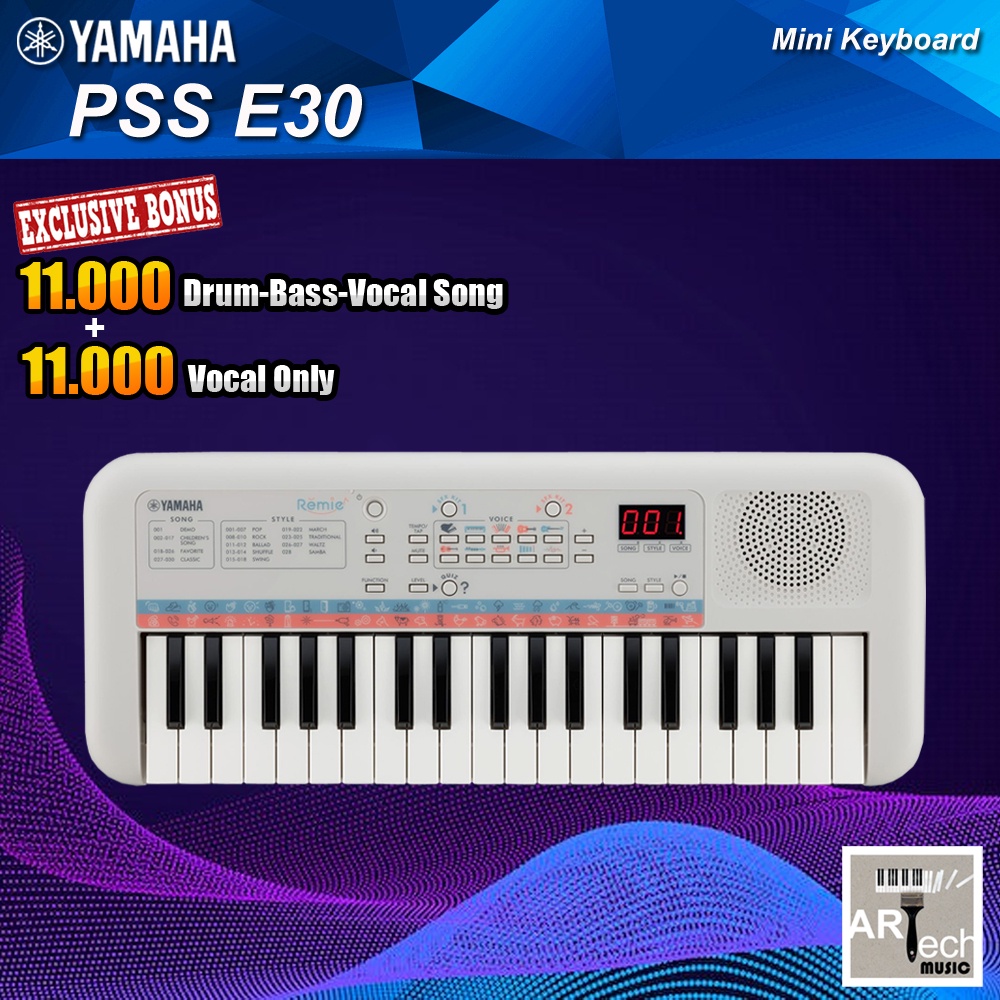 Jual Yamaha Remie PSSE30 / PSS E 30 / PSS E30 Mini Keyboard | Shopee Indonesia