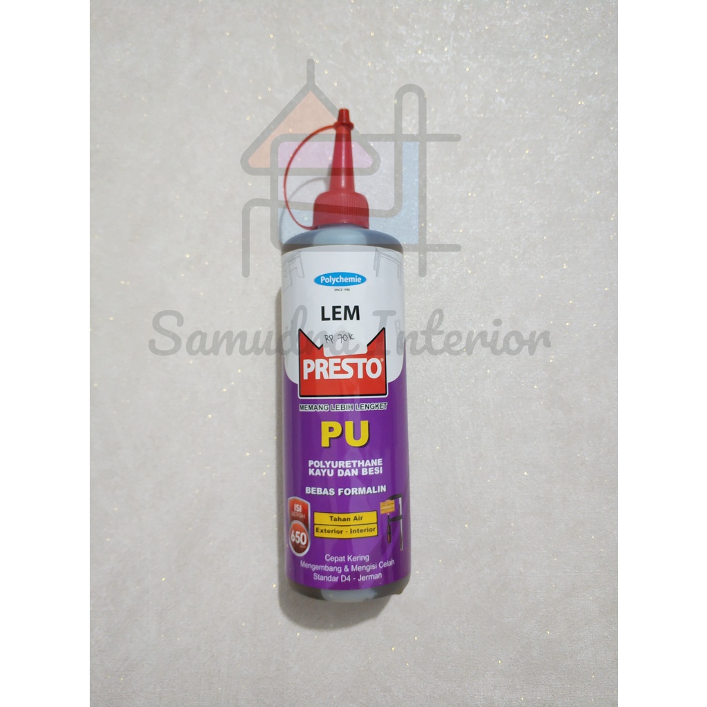 Jual Lem PRESTO PU Polyurethane untuk Kayu dan Besi 650 Gram. | Shopee Indonesia