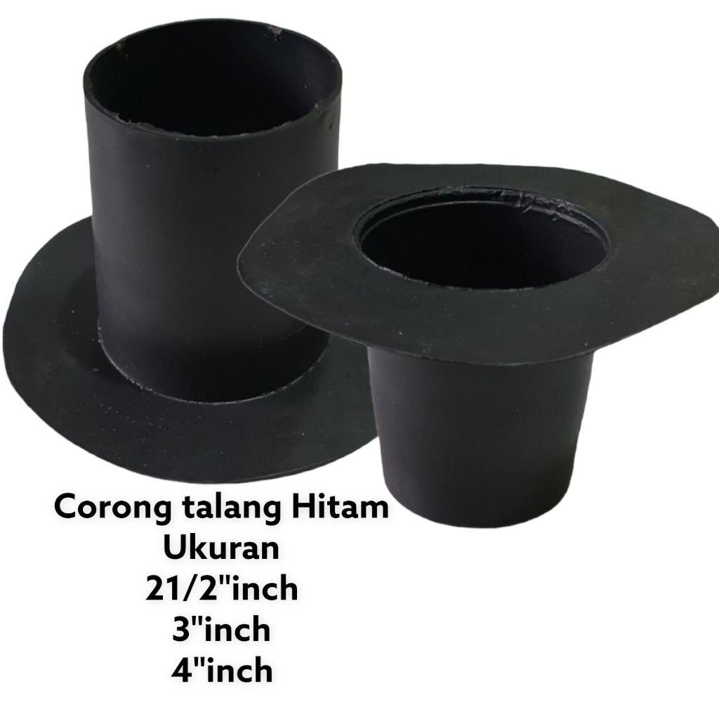 Jual CORONG TALANG BULAT HITAM 21/2"inch - 3"inch - 4"inch/CORONG KARET ...
