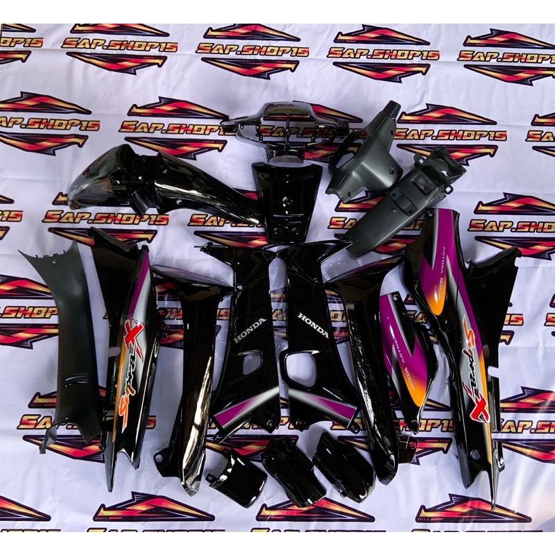 Jual FULL BODY HALUS KASAR SUPRA X OLD / LAMA HITAM PLUS STRIPING ...