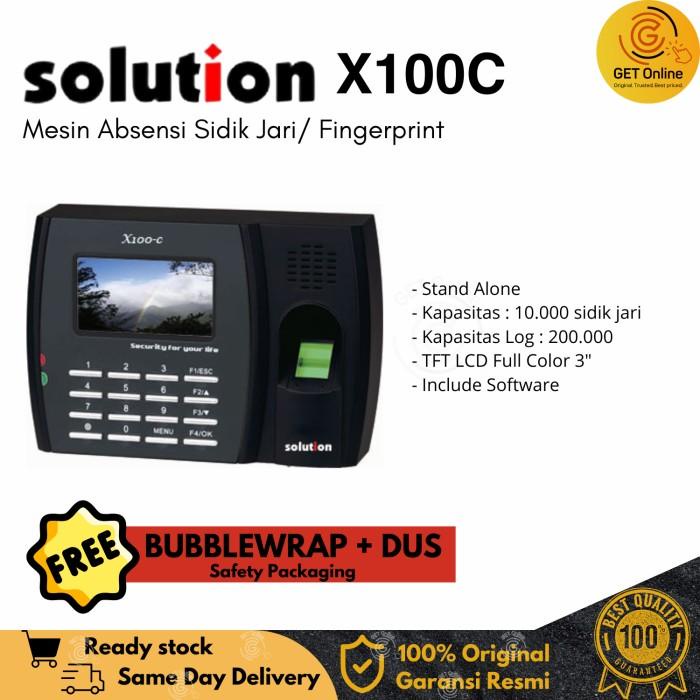 Jual Solution X100C Mesin Absensi Fingerprint Sidik Jari | Shopee Indonesia