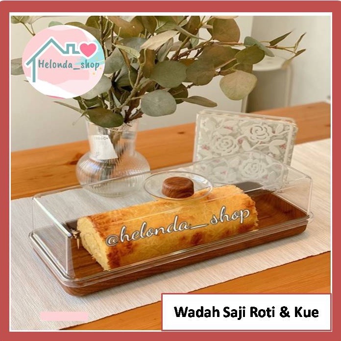 Jual 101. SALE Glass Serving Wadah Saji Roti & Kue Bundar dan Persegi ...