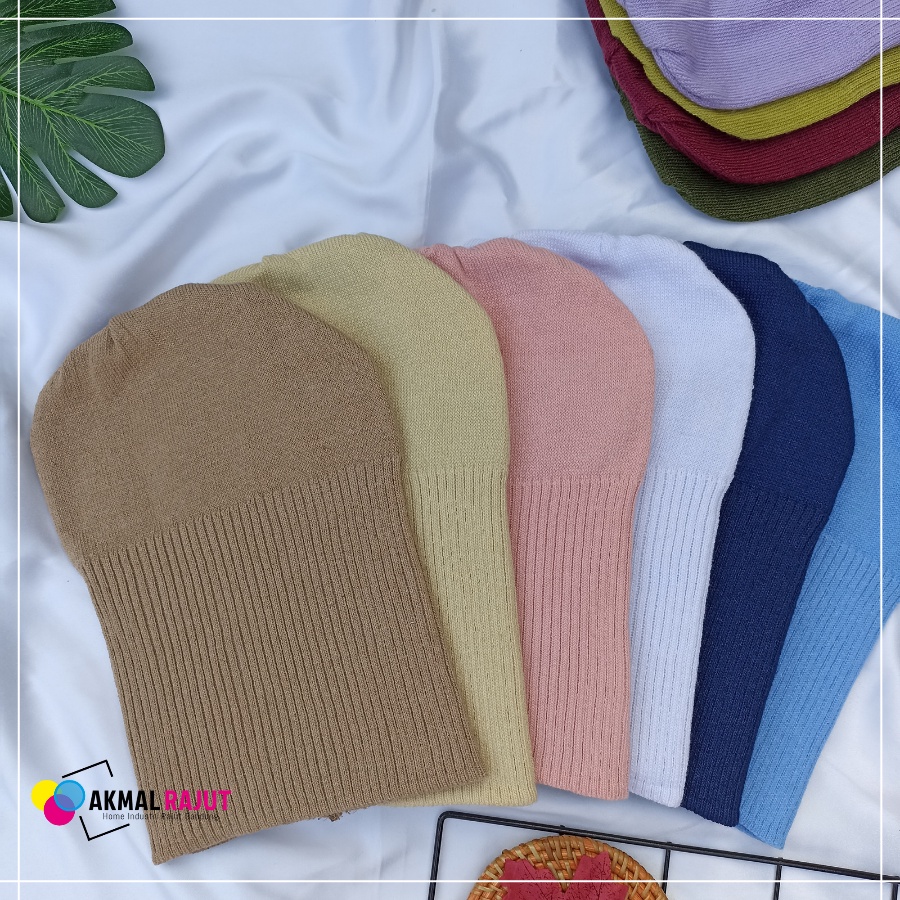 Jual Ciput Rajut Kupluk Premium Daleman Kerudung Anpus Inner Rajut ...