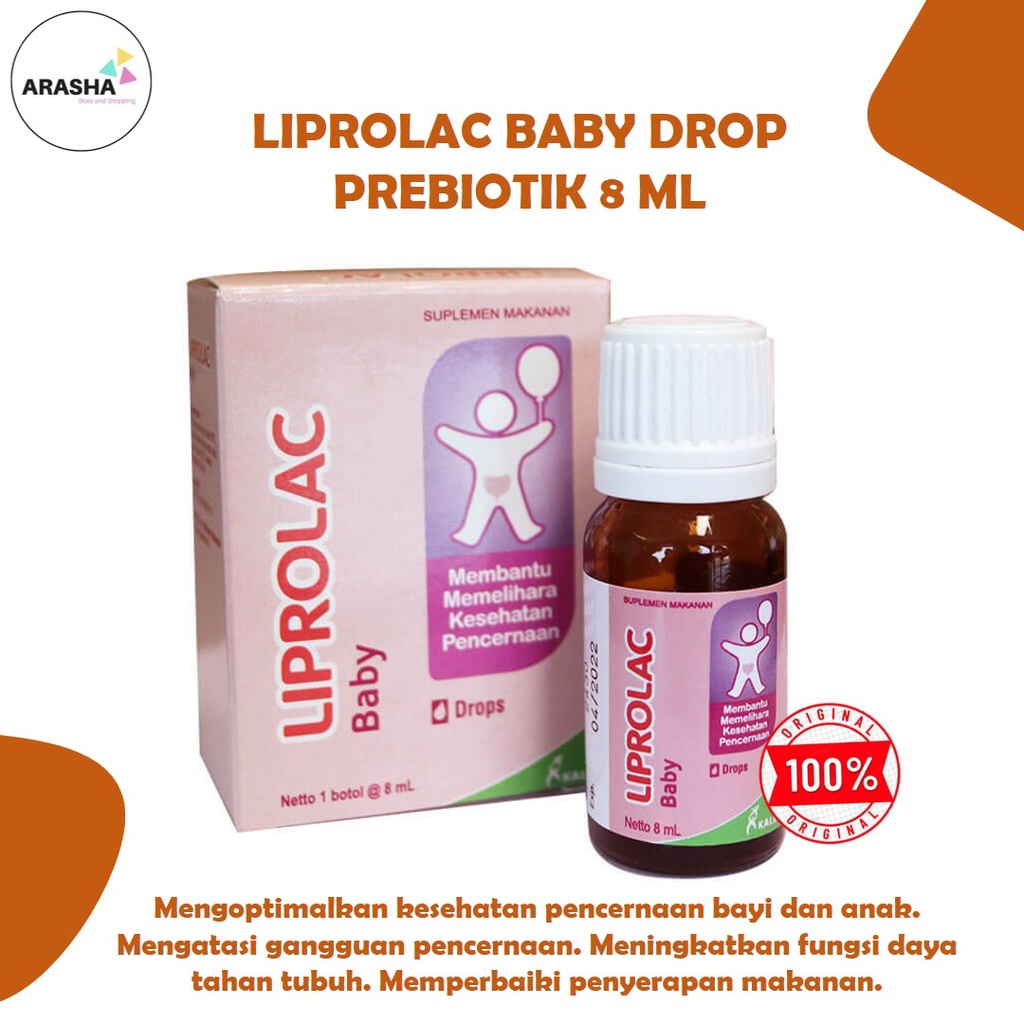 Jual LIPROLAC BABY DROP PREBIOTIK - PROBIOTIK 8 ML Suplemen Kesehatan ...