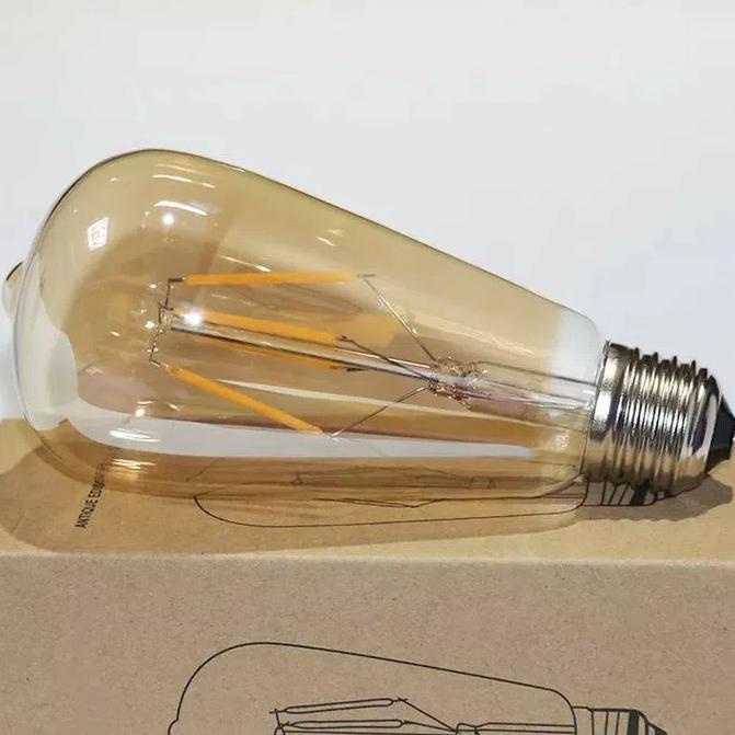Jual Lampu Edison LED 4 watt Bohlam retro klasik cafe kuning filamen ...