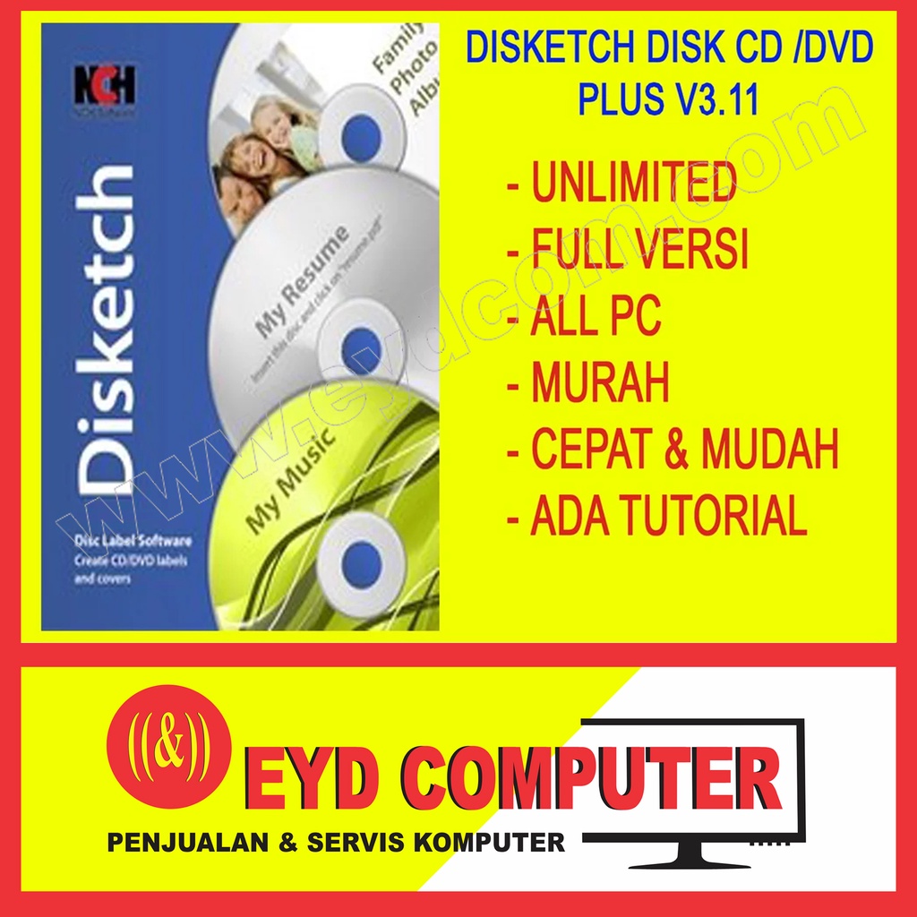 Jual PROGRAM MEMBUAT LABEL DVD CD DISKETCH DISK LEBEL PLUS V3 11 ALL PC ...