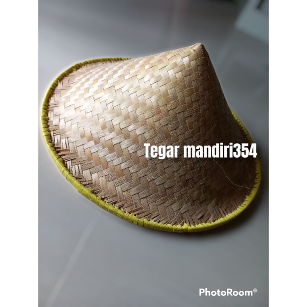Jual Topi tani diameter 44cm topi bambu model kerucut | Shopee Indonesia