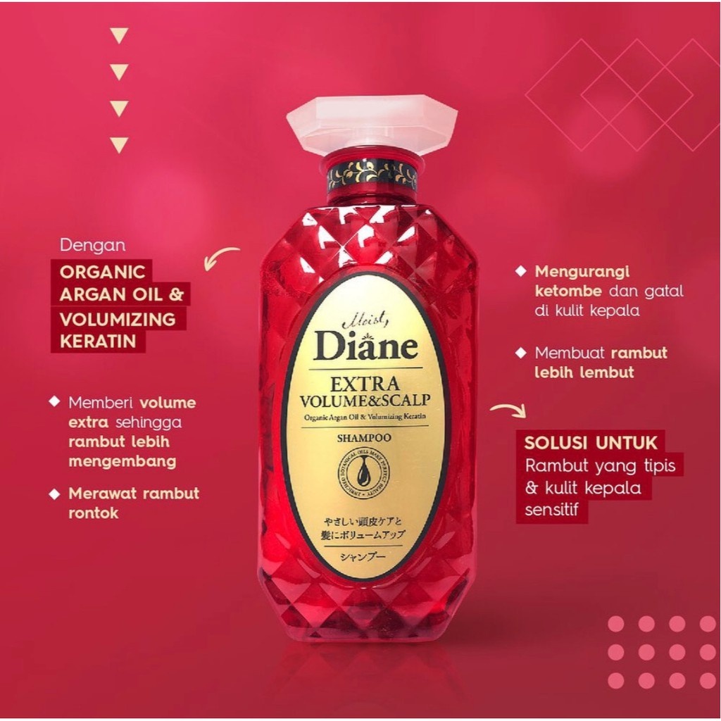 Jual MOIST DIANE Shampoo / Conditioner Volume & Scalp 450ml | Shopee ...