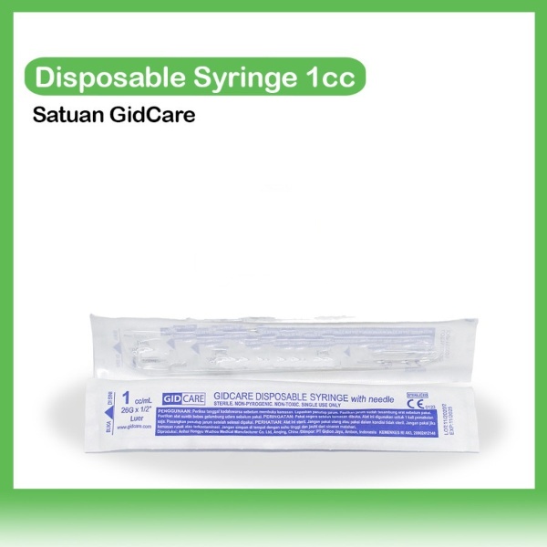 Jual Spuit / Syringe / Alat Suntik 1cc Gidcare Satuan | Shopee Indonesia