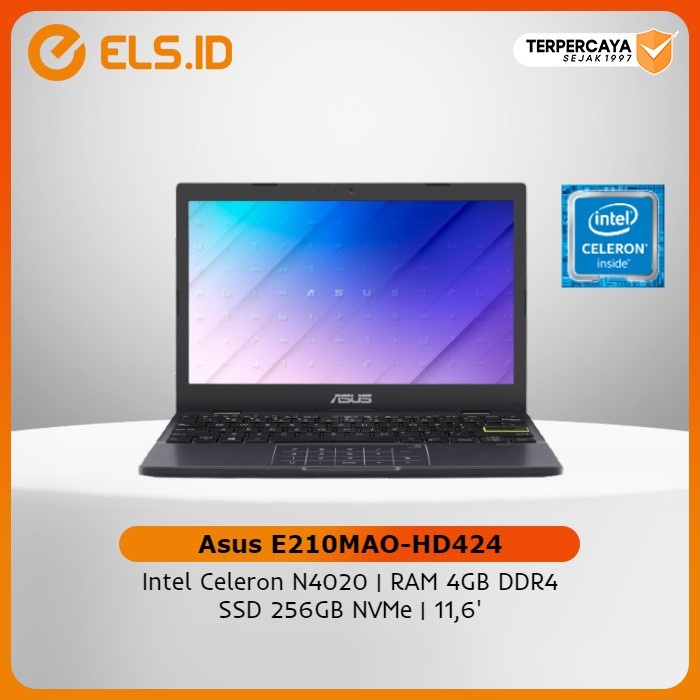 Jual Asus E210MAO-HD424 - Peacock Blue [Celeron N4020-4GB-SSD 256GB ...