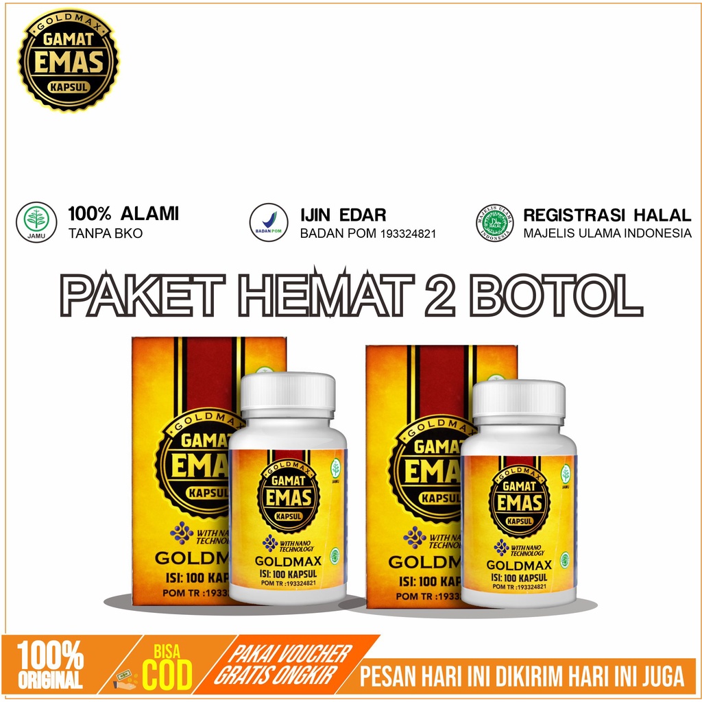 Jual Goldmax Ekstrak Teripang Emas Paket Isi 2 Botol | Shopee Indonesia