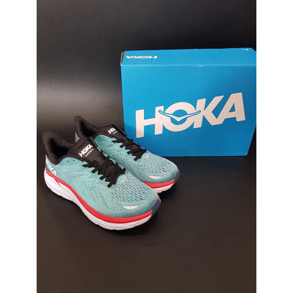 Jual Sepatu Hoka Running Olahraga Fitness Senam Hoka One Clifton 8 ...