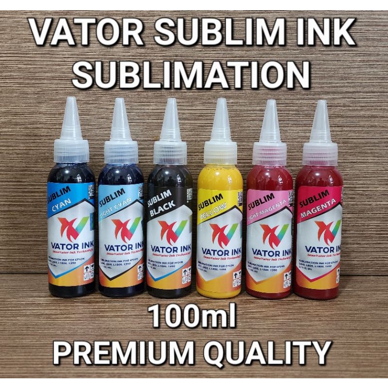 Jual Tinta Sublim EPSON Vator Ink 100ml Sublimation Sablon Mug Kaos ...