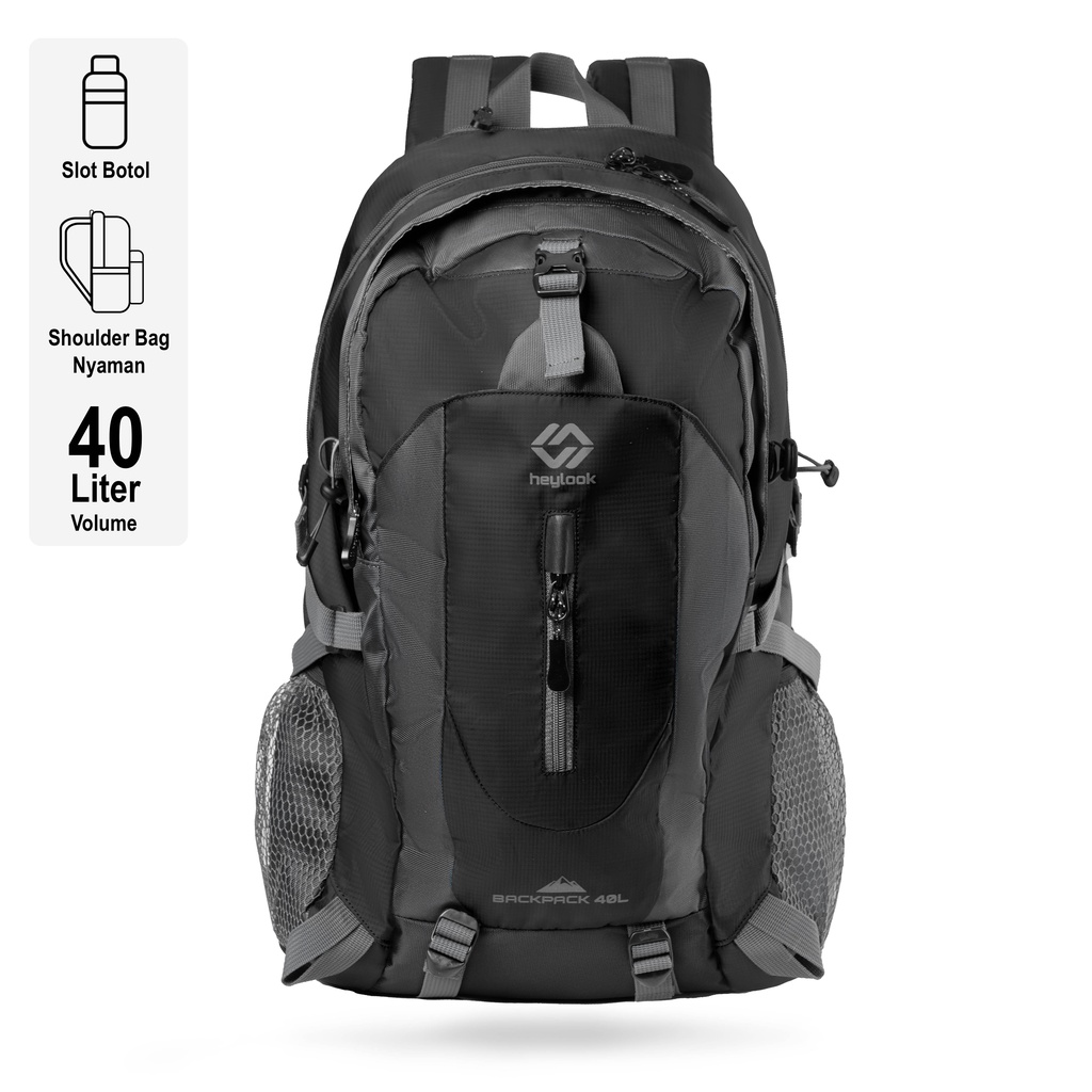 Jual HEYLOOK - Tas Ransel Gunung BORNEO Backpack Carrier Hiking Camping Outdoor 40L Tas ...