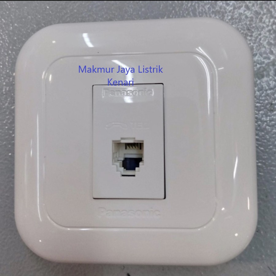 Jual Panasonic Outlet Telpon RJ11 WEJ78019 WEJ2164 Putih Telp Telephone ...