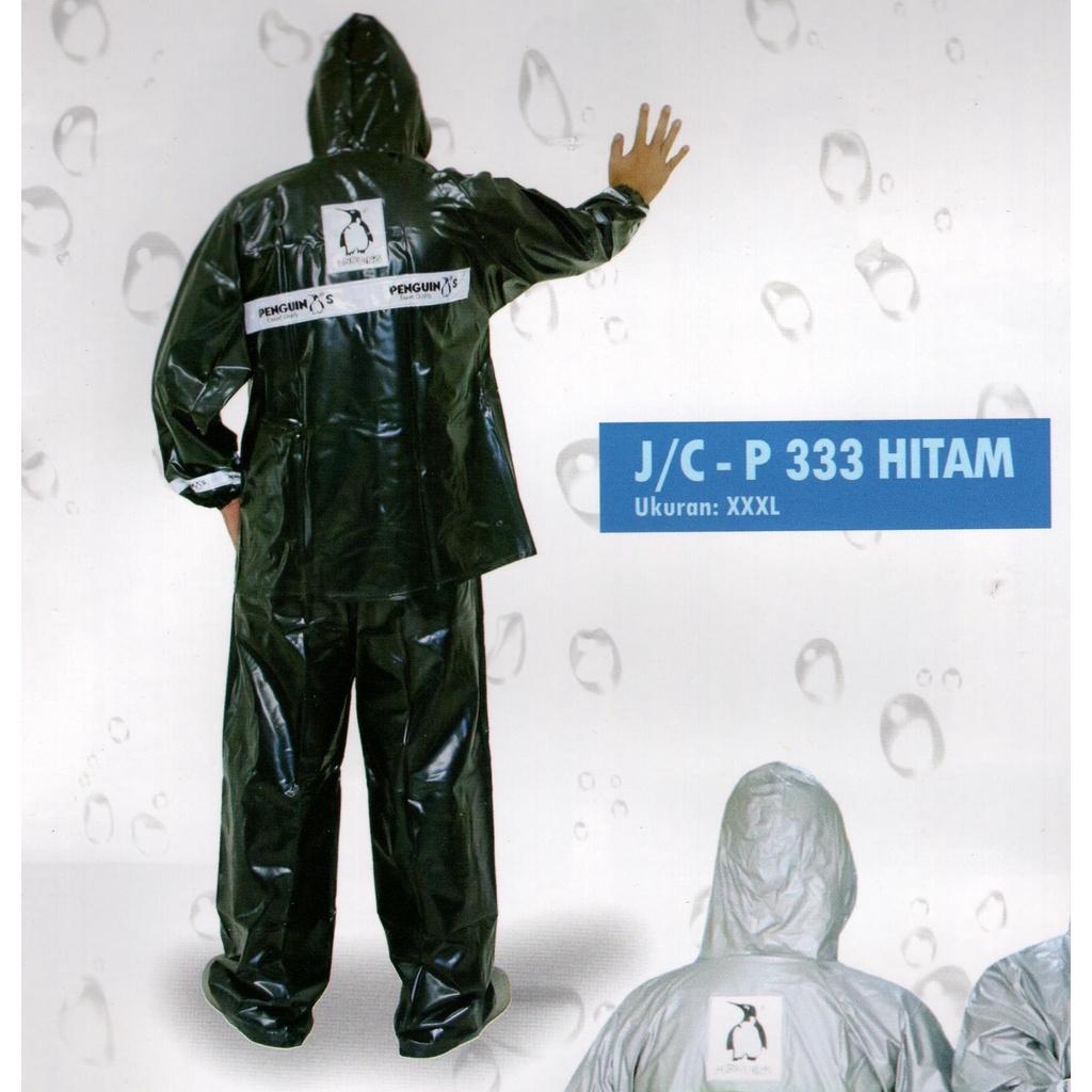 Jual Size XXXL HITAM STELAN P333 PENGUINS JAKET CELANA JAS HUJAN ...