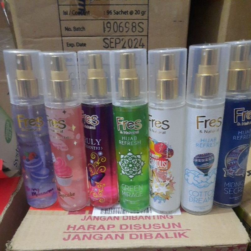 Jual Fres and natural parfum body mist 100 ml all variant | Shopee ...