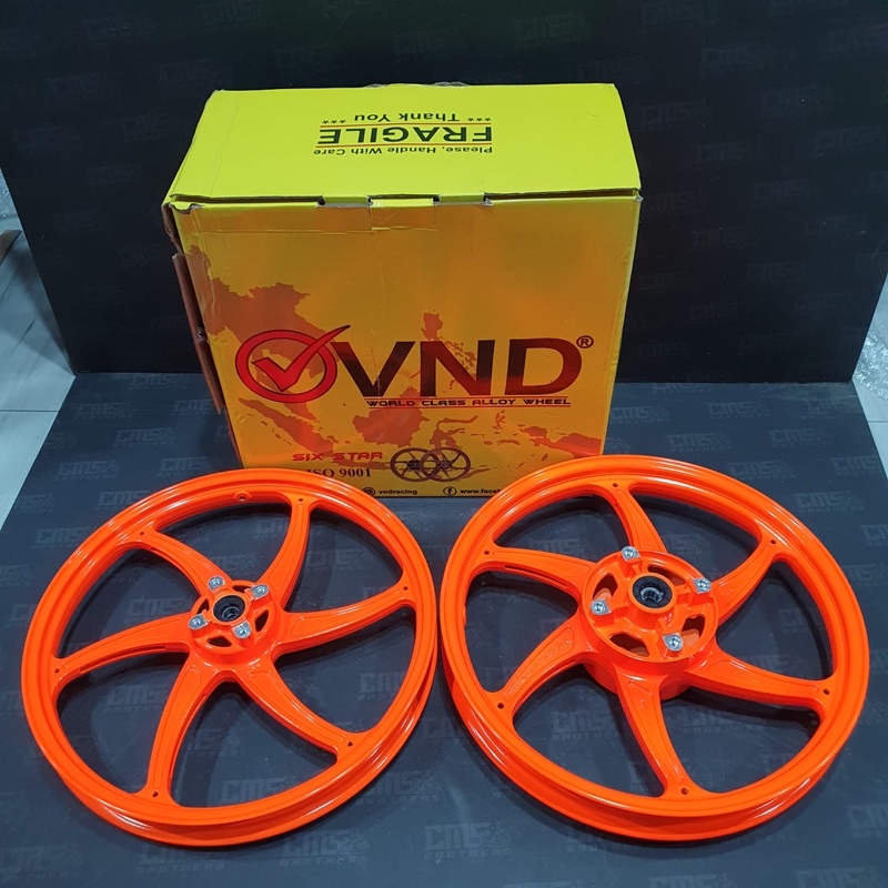 Jual Velg Velek VND Six Star R17 Kawasaki Ninja R Orange | Shopee Indonesia