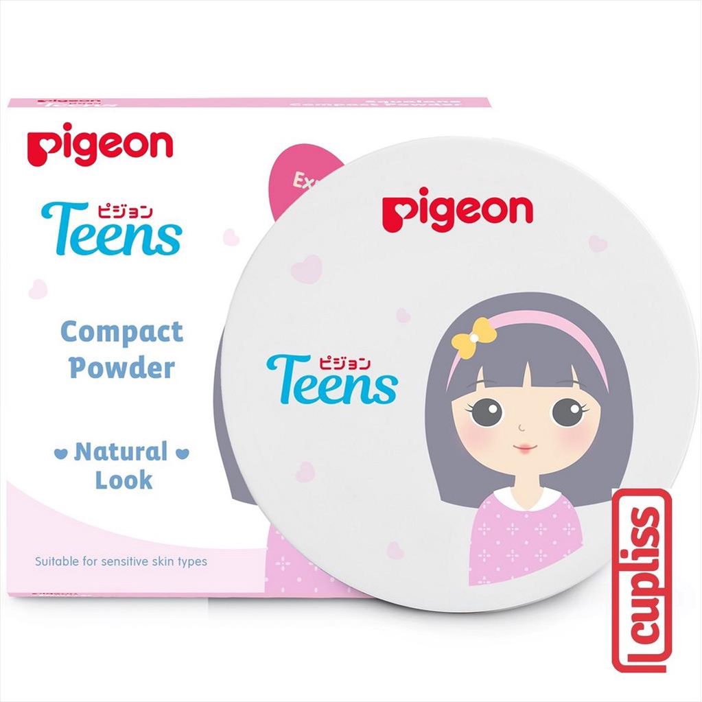 Jual PIGEON Teens Compact Powder Natural Look 14gr Bedak Remaja 14 gr ...