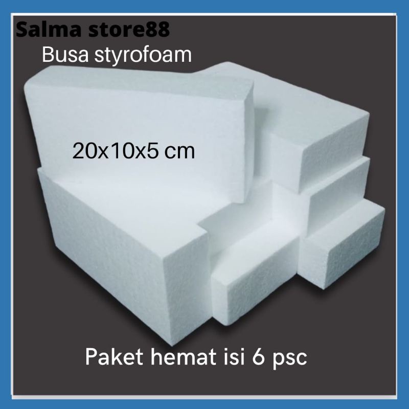 Jual Busa Styrofoam/Paket Isi 6 PSC/ Oasis Bunga Floral Foam / Oasis ...