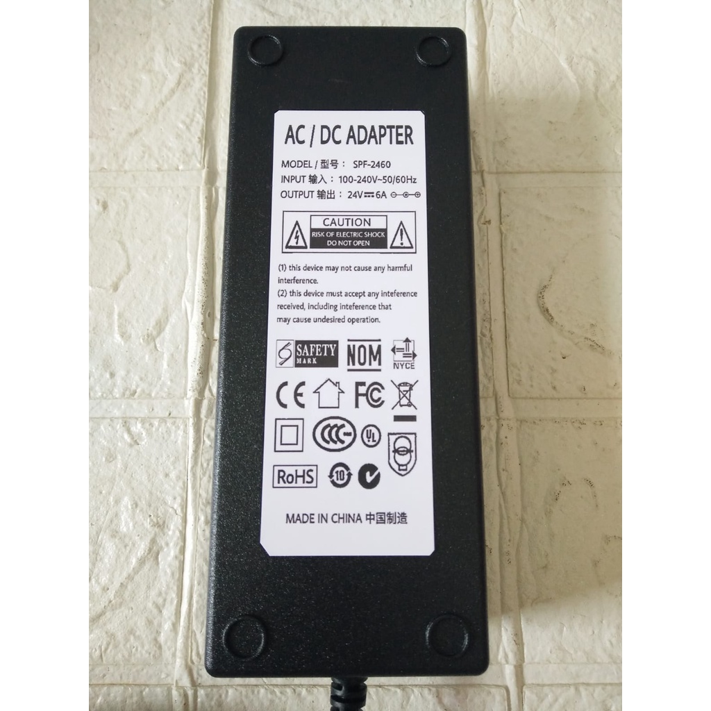 Jual AC/DC ADAPTER 24V 6A MODEL SPF-2460 | Shopee Indonesia