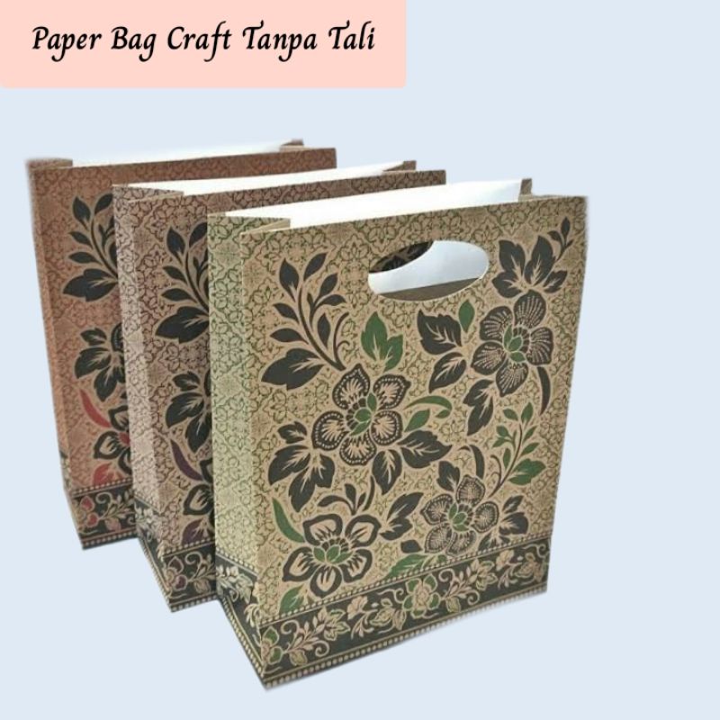 Jual Paper Bag Kraft Plong Tanpa Tali Ukuran sedang (1 pcs) | Shopee ...