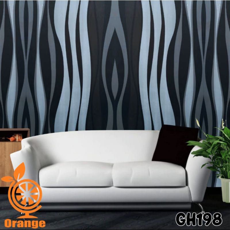 Jual Stiker Wallpaper Dinding Wallpaper Hitam Wallsticker Wallpaper ...
