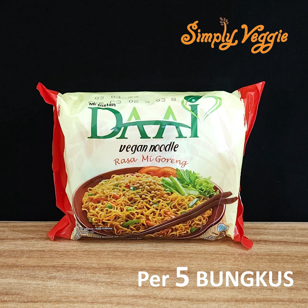 Jual DAAI Mie Instant Vegetarian DA AI Mie Instan Vegan 5 Bungkus ...