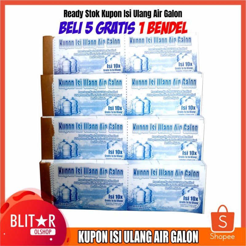 Jual Kupon Isi Ulang Air Mineral Galon Best Seller Shopee | Shopee ...