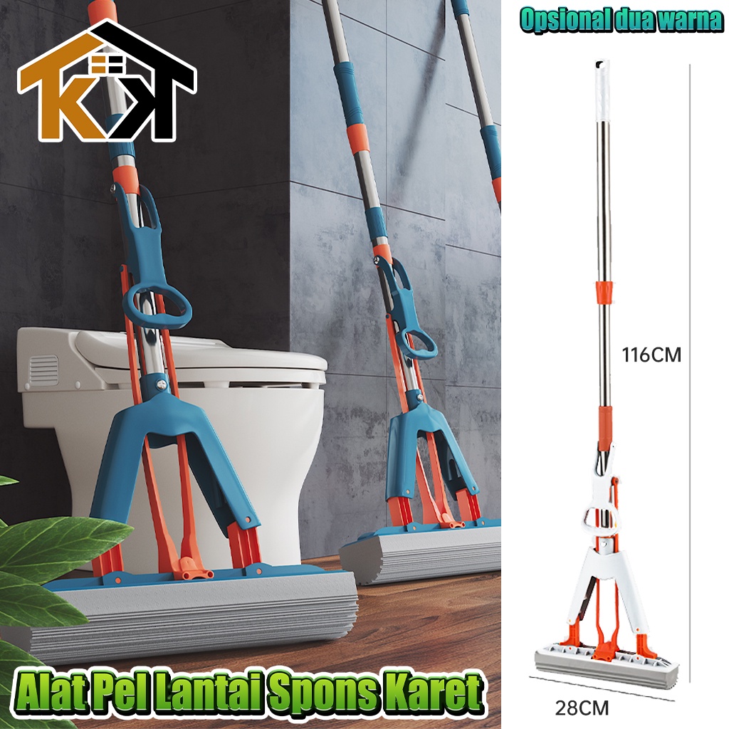 Jual (KK) Alat Pel Set Peras Karet Pembersih Lantai Ultra Mop Spongy ...