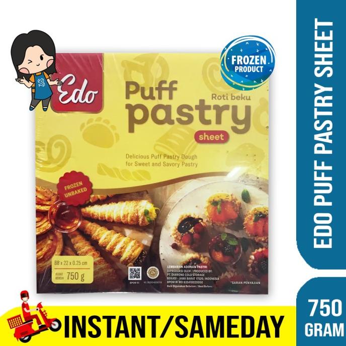 Jual EDO PUFF PASTRY SHEET 750 GRAM | KULIT ZUPPA PASTRY FROZEN Ready ...