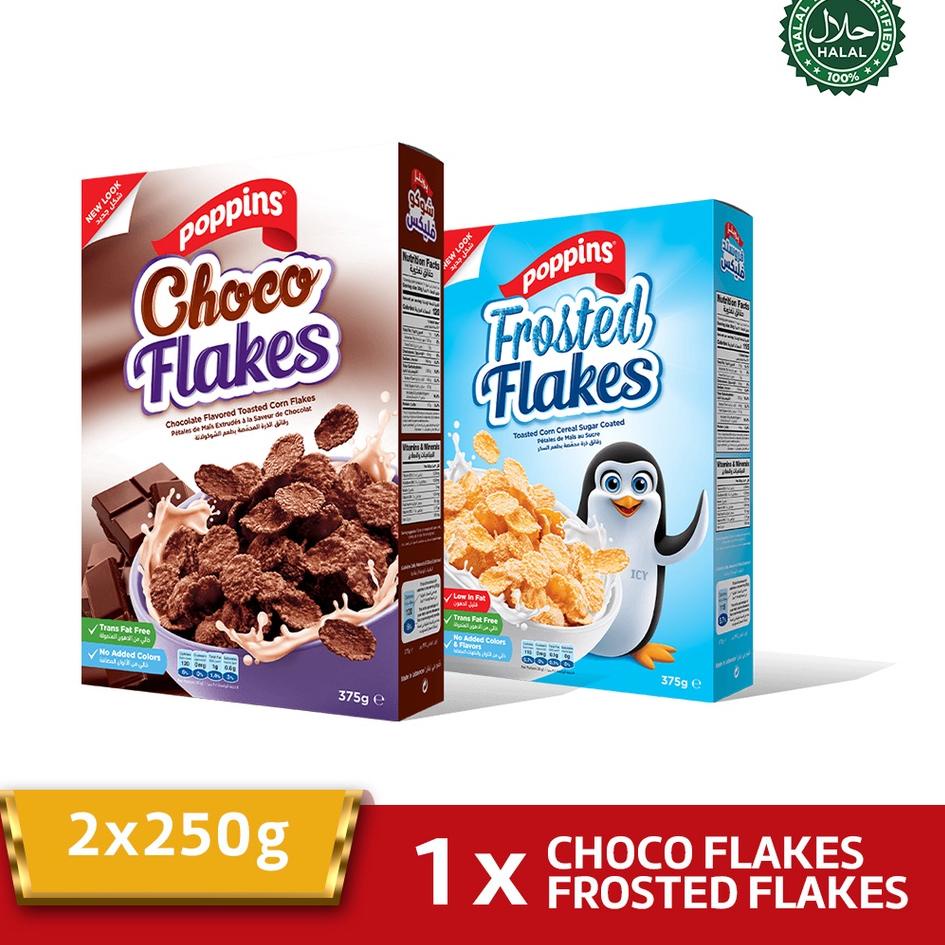 Jual Promo Max--Poppins - Choco Flakes & Frosted Flakes ( Sereal ...