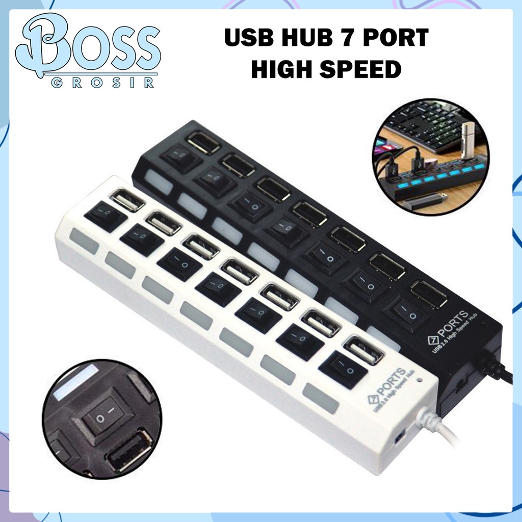 Jual USB HUB 7 PORT SAKLAR / USB HUB 7 PORT HIGH SPEED LED / USB SAKLAR ...