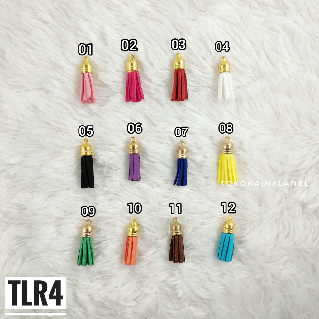 Jual Tlr4 Tali Rumbai / Tassel Bahan Suede Panjang +/ 3.5cm Per Satuan ...