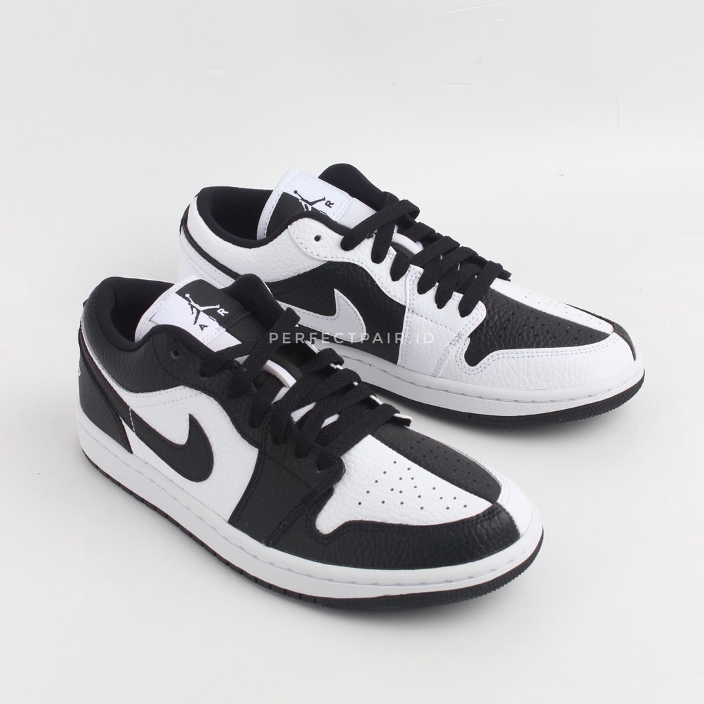 Jual Air Jordan 1 Low Homage Split White Black (W) 100 % Original ...