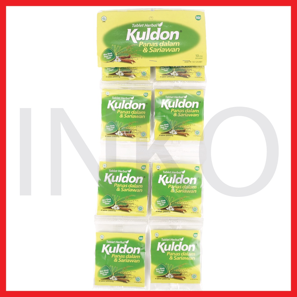 Jual KULDON TABLET HERBAL PANAS DALAM DAN SARIAWAN RENCENG 20X4TABLET ...