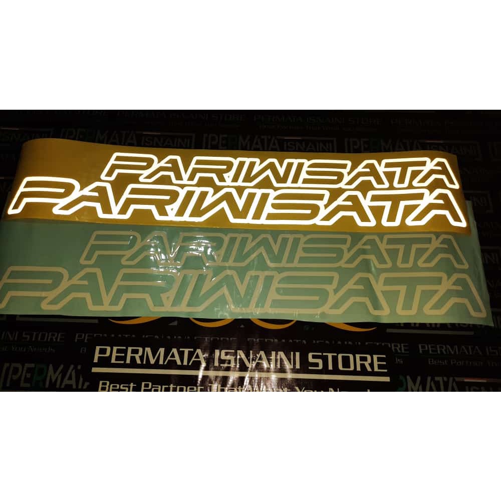 Jual Cutting Sticker Stiker BUS PARIWISATA untuk Big Bus Medium Bus ELF ...
