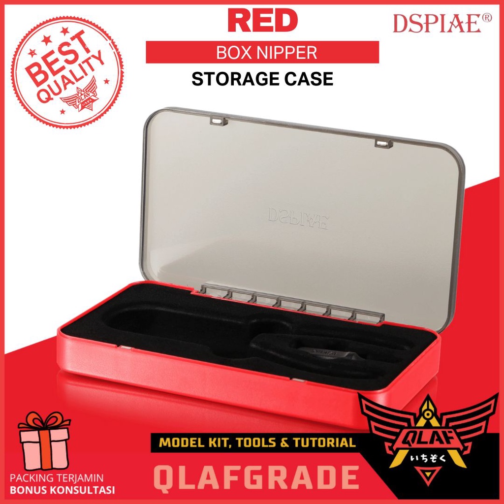 Jual BOX NIPPER RED Merah Kotak Penyimpan Nipper Case dspiae | Shopee Indonesia