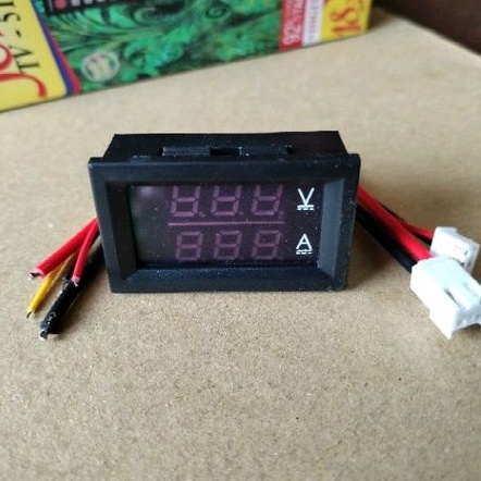 Jual DUAL METER DIGITAL DC 0 - 100VOLT 10AMPER VOLTMETER DC PLUS AMPER ...