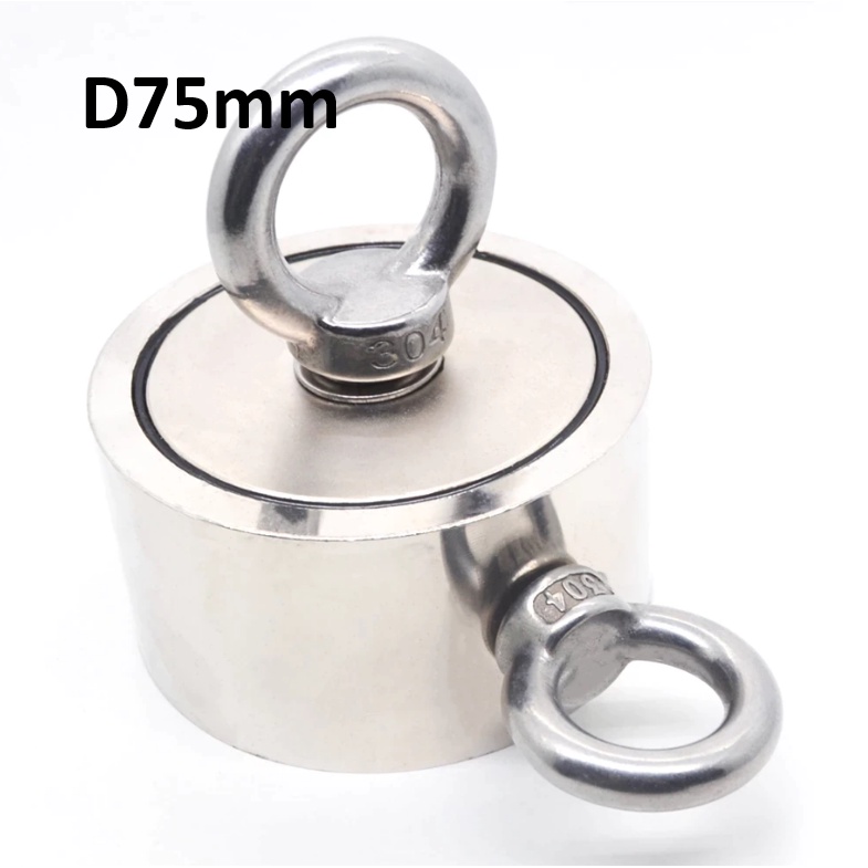 Jual Maknit Neodimium Magnet Neodymium Super Kuat Model Bulat 130-215KG ...