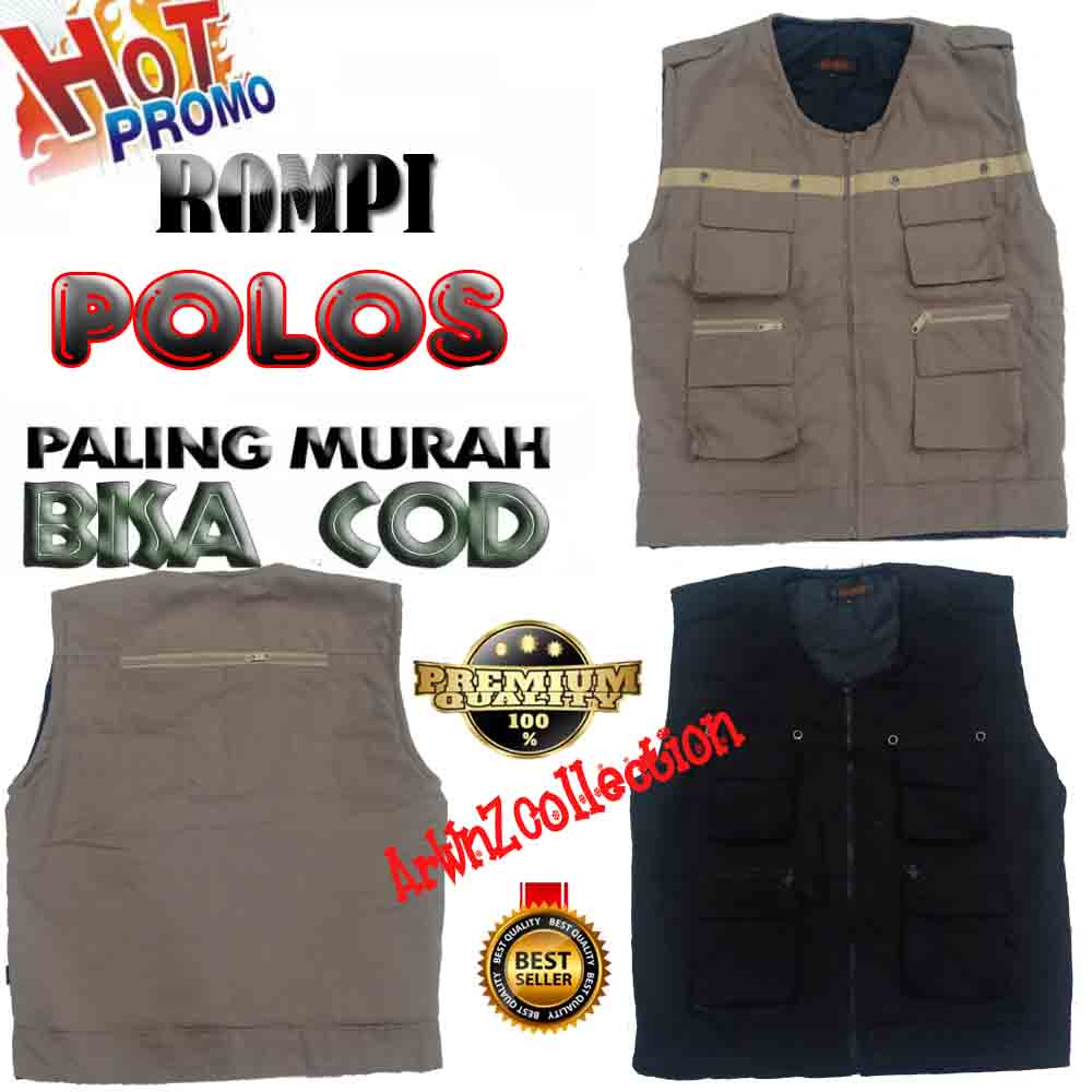 Jual PROMO!!! Rompi Lapangan / Rompi Tactical / Rompi Relawan / Rompi ...