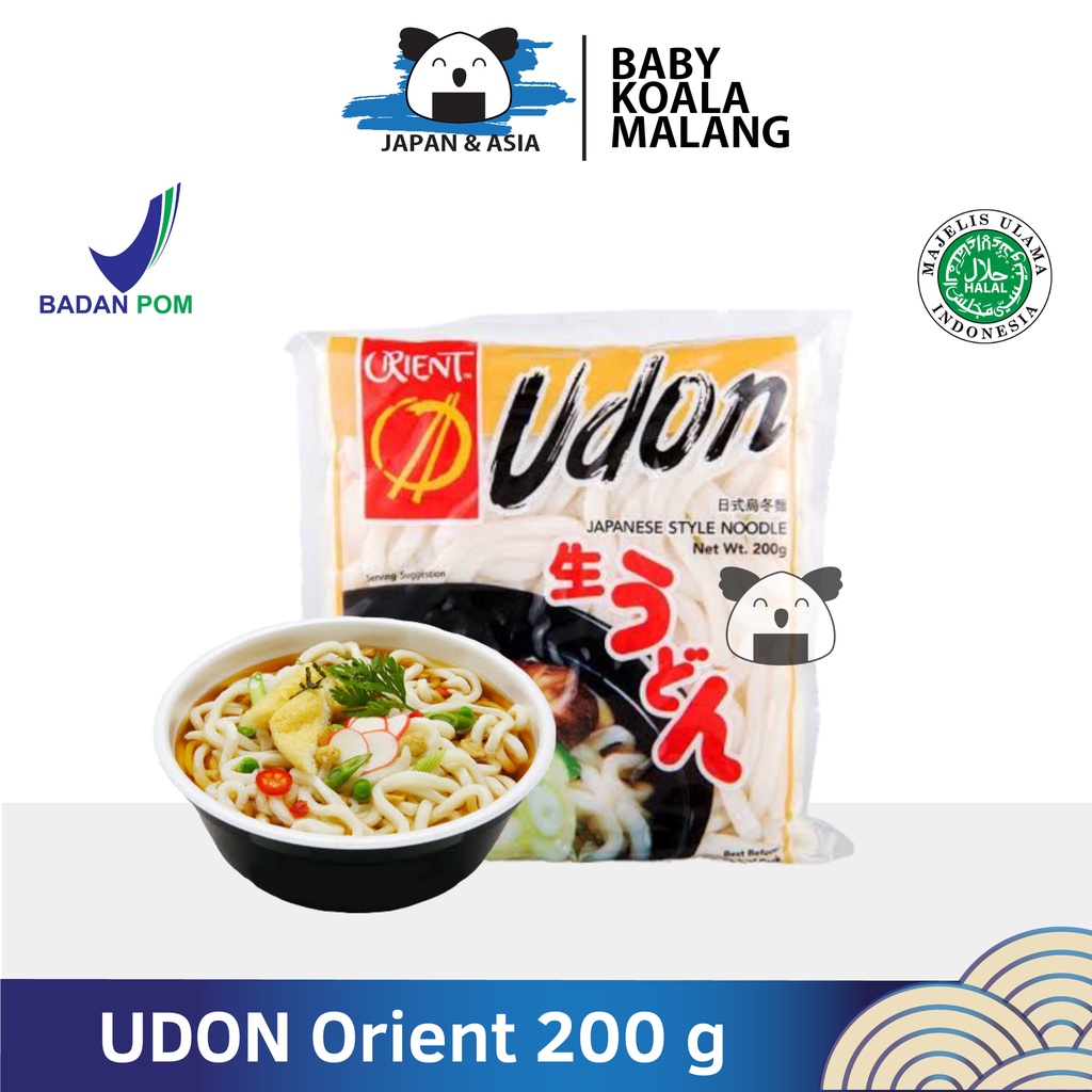 Jual ORIENT Mie Udon Basah Plain 200 g Halal │ Import.. | Shopee Indonesia