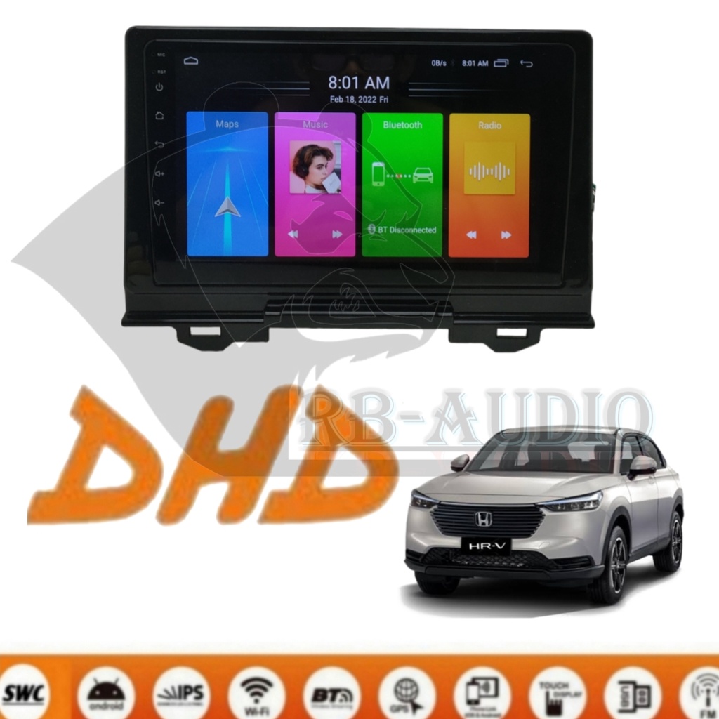 Jual Head Unit Android DHD For Honda Hrv 2022 up 9 inch soket pnp ...