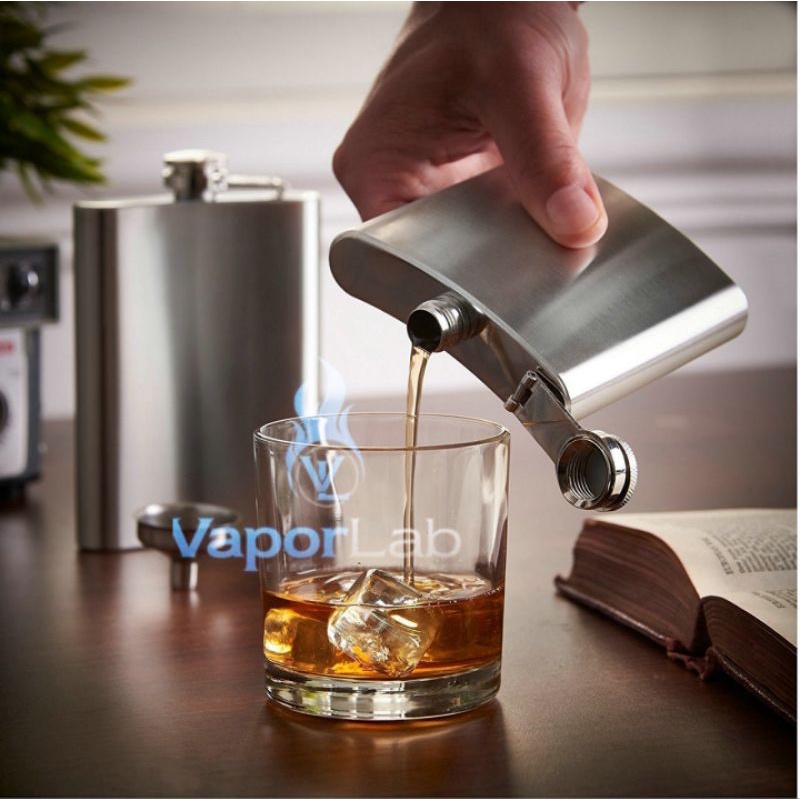 Jual botol pipih stainless steel hip flask memo bottle anti karat 304 ...