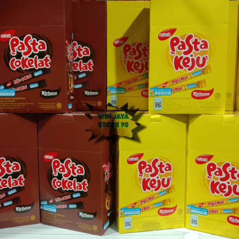 Jual Nabati pasta keju dan pasta coklat ( 1 box isi 30 pcs) | Shopee ...