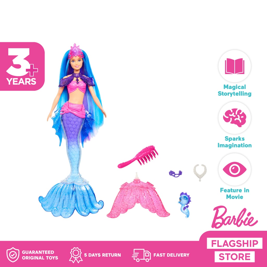 Jual Barbie Mermaid Power Doll and Accessories - Mainan Boneka Anak ...