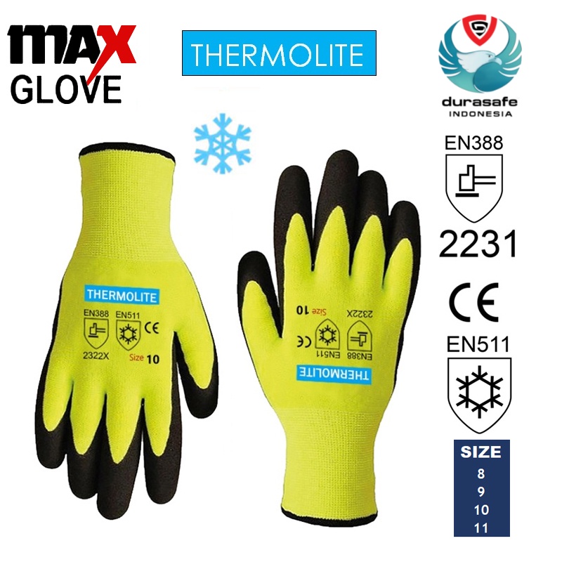Jual Sarung Tangan Winter Glove MaxGlove SEAVIEW Hi-VizTHERMOLITE 10-gauge, Lapisan Rajut Benang ...