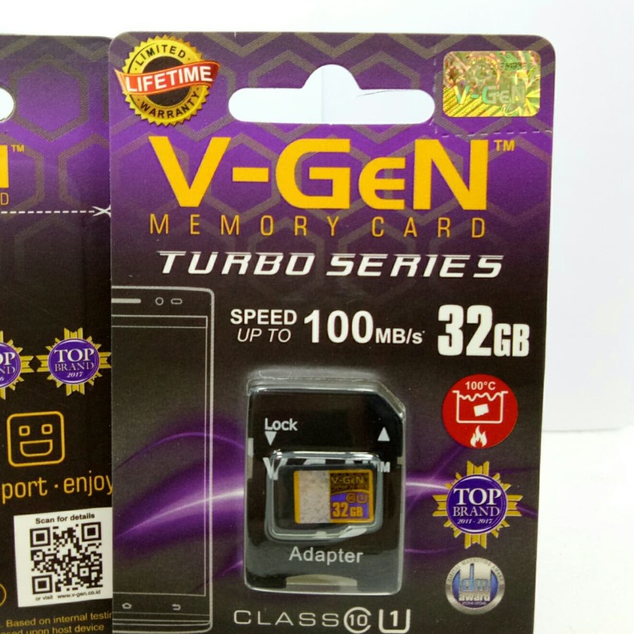 Jual V-gen Micro Sd 32Gb Class 10 Turbo Series + Adapter Memory Card ...
