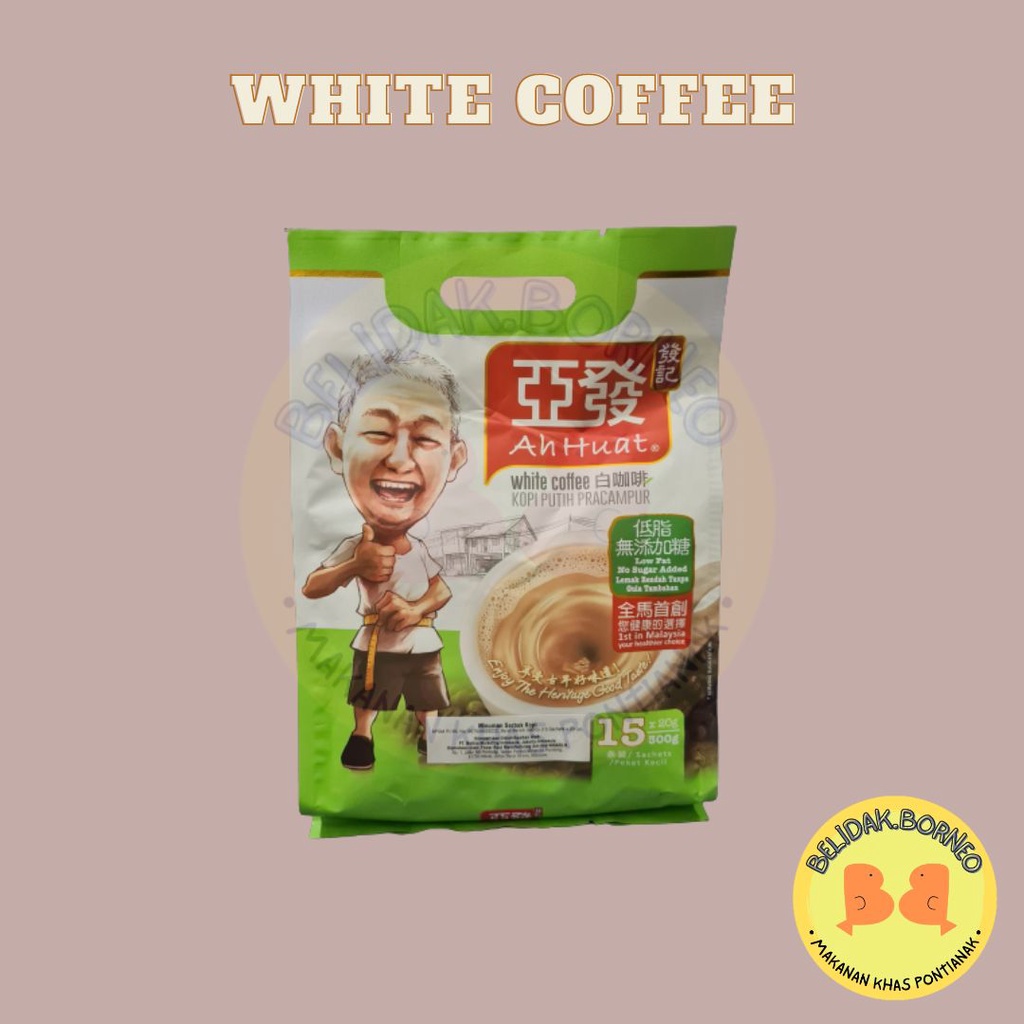 Jual White Coffee Low Fat Cap Ah Huat 300 gr | Shopee Indonesia