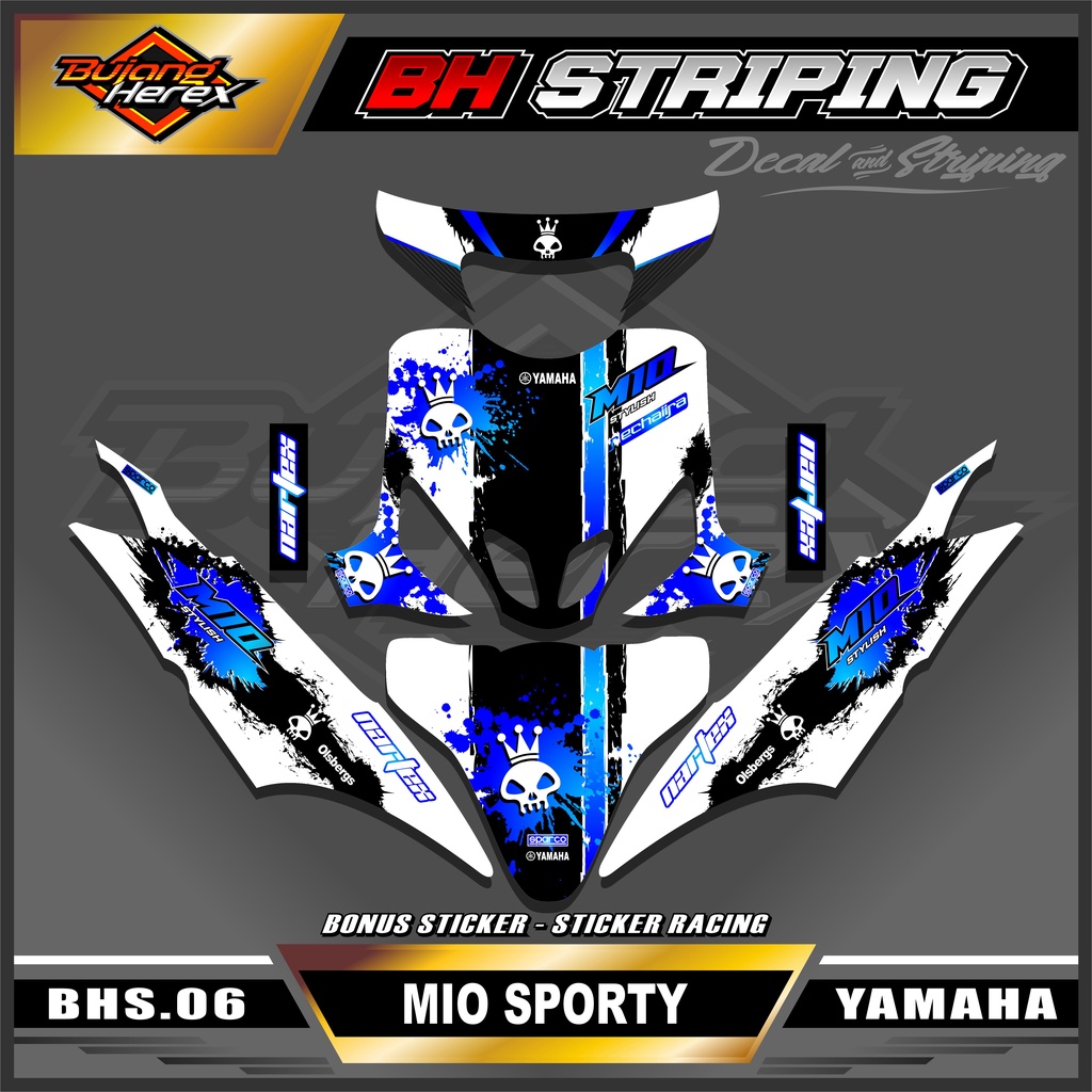 Jual Striping Decal Yamaha Mio Sporty .Stiker Decal Lis Variasi Mio ...